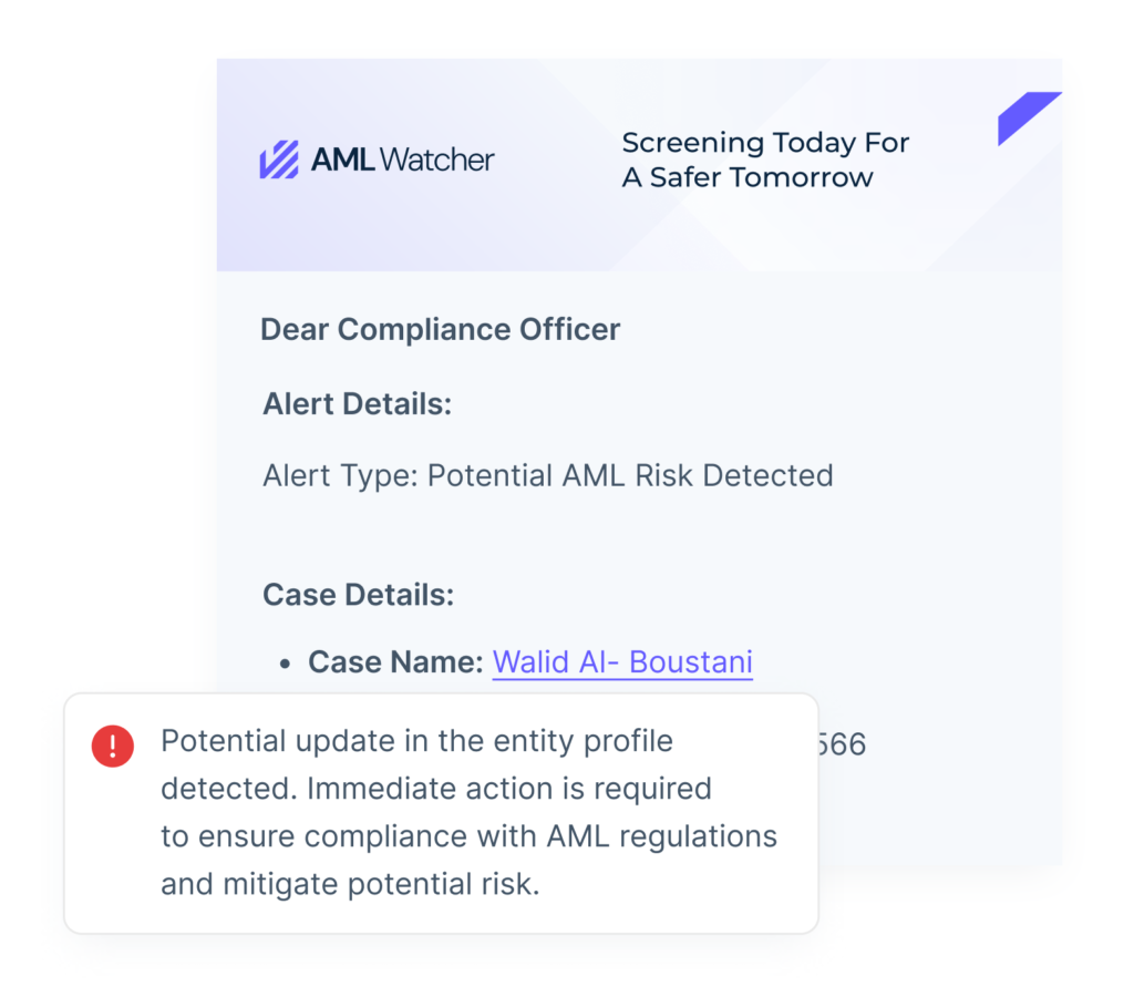 Ensure Successful Ongoing Monitoring - AML Watcher